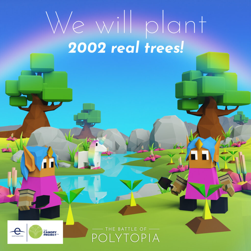 Plant 2002 real trees - The Battle of Polytopia (Official Page)